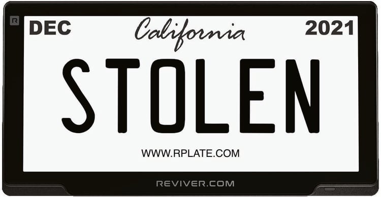 Reviver Creates Smart License Plate with E Ink Digital Paper