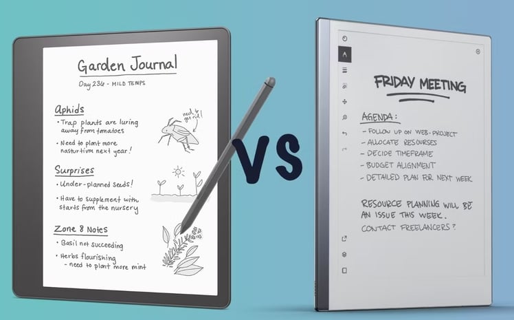 The New Amazon Scribe – Stacking up to reMarkable